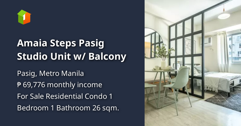 Amaia Steps Pasig Studio Unit w/ Balcony [Condos 🏙️] (February 2025) in ...