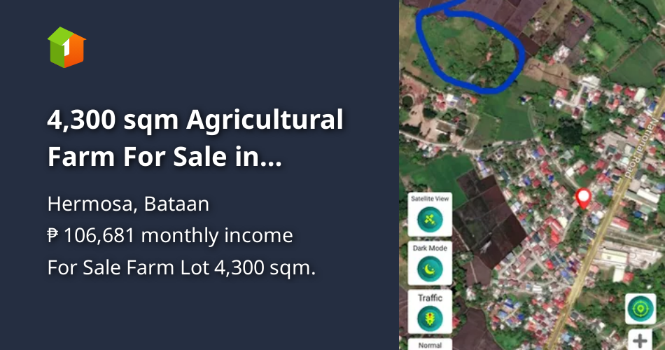 4,300 sqm Agricultural Farm For Sale in Hermosa Bataan [Lots 🚜 ...
