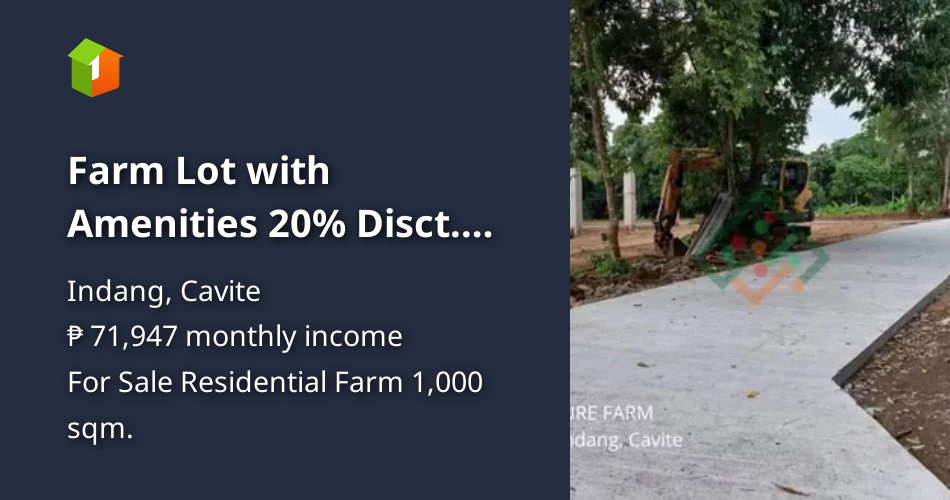 Farm Lot with Amenities 20% Disct. Thru Installment Indang Cavite [Lots 🚜] (January 2026) in ...