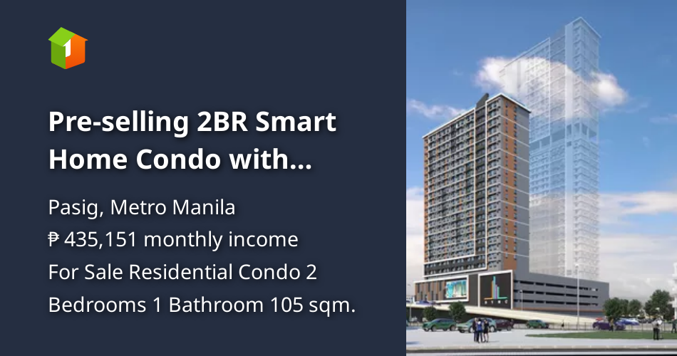 Pre-selling 2BR Smart Home Condo with Balcony and Parking for Sale in ...