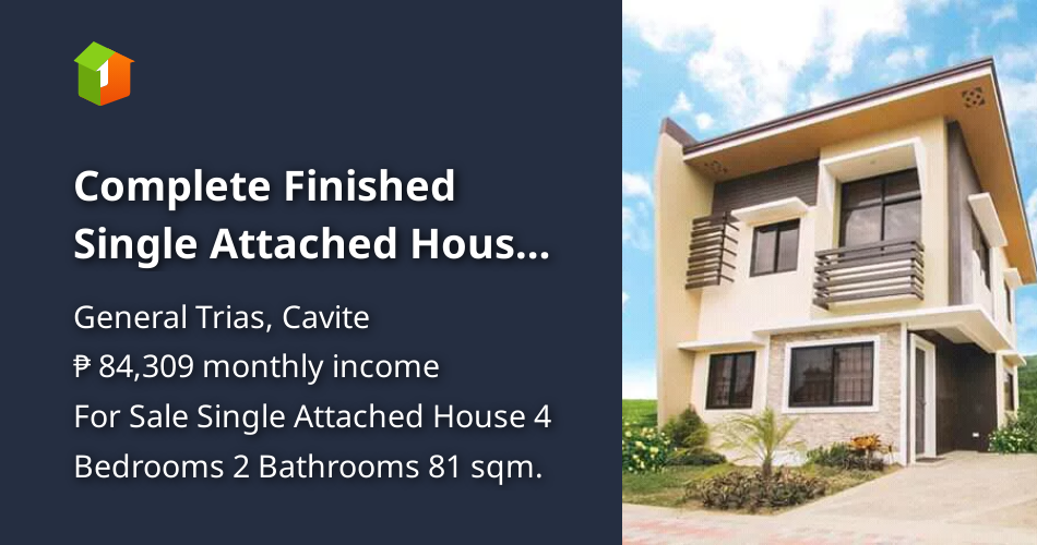Complete Finished Single Attached House and Lot [Houses and Lots 🏘️ ...