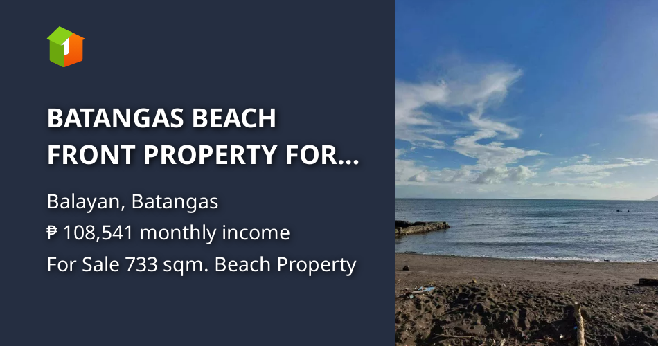BATANGAS BEACH FRONT PROPERTY FOR SALE!!! [Beach Properties 🏖️ ...