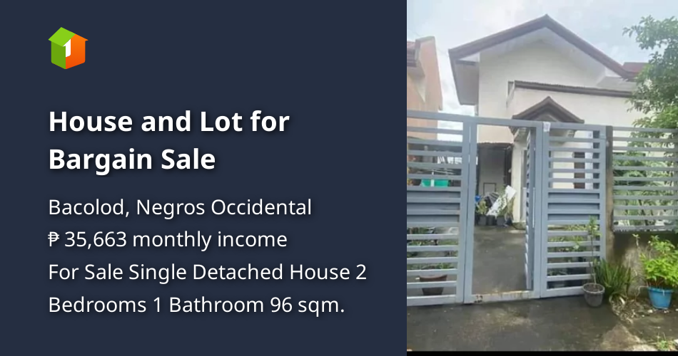 House and Lot for Bargain Sale [Houses and Lots 🏘️] (December 2022) in ...