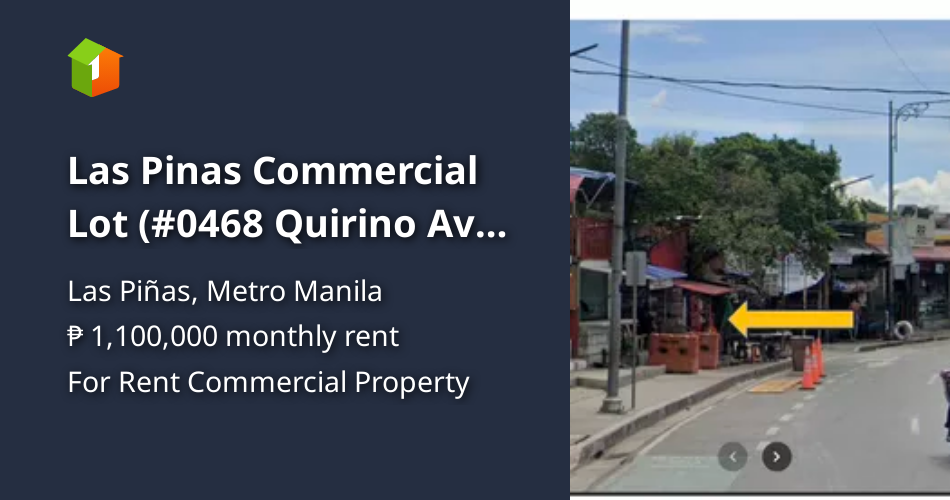 Las Pinas Commercial Lot (#0468 Quirino Ave. Zapote Las Pinas ...