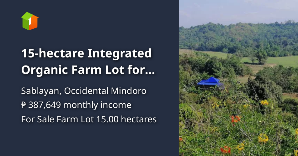 15-hectare Integrated Organic Farm Lot for Sale in Poblacion, Sablayan ...
