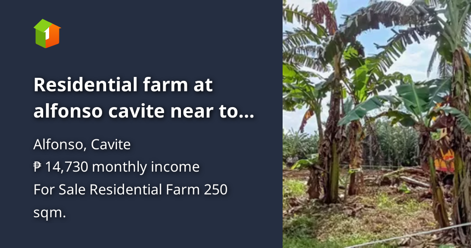 Residential farm at alfonso cavite near to twin lake cold weather [Lots ...