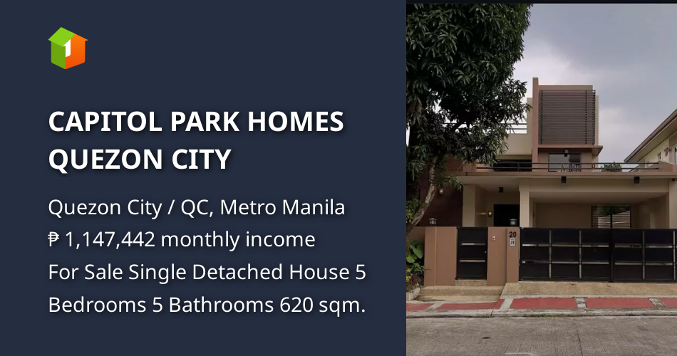 CAPITOL PARK HOMES QUEZON CITY [Houses and Lots 🏘️] (January 2026) in ...