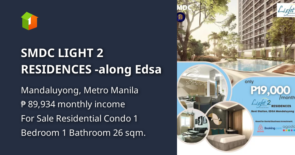 SMDC LIGHT 2 RESIDENCES -along Edsa [Condos 🏙️] (April 2026) in ...