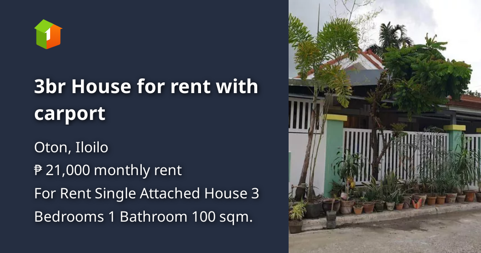 3br House for rent with carport [Houses and Lots 🏘️] (April 2024) in ...