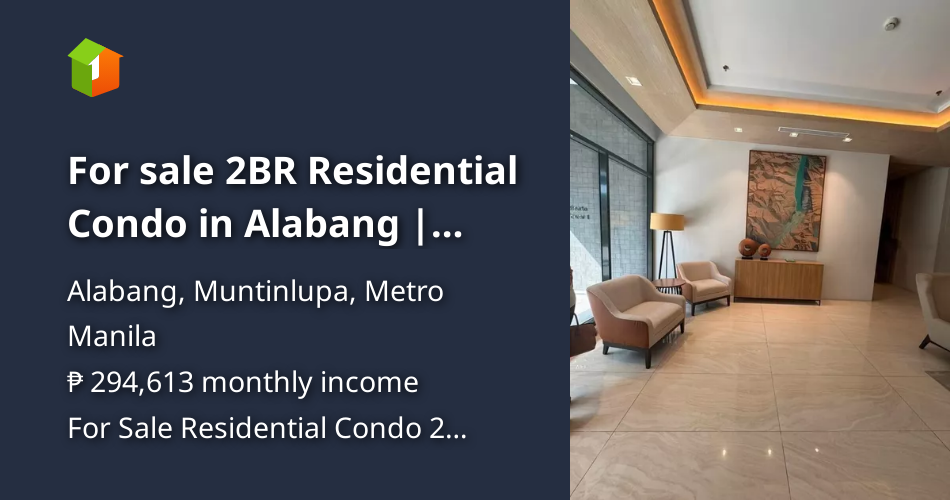 For sale 2BR Residential Condo in Alabang | Cerca by Alveo Ayala Land ...