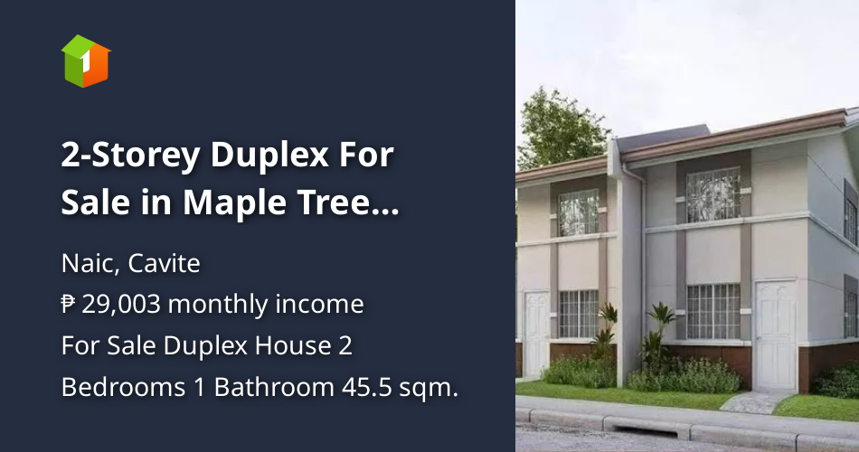 2-Storey Duplex For Sale in Maple Tree Residences by APEC Homes at Naic ...