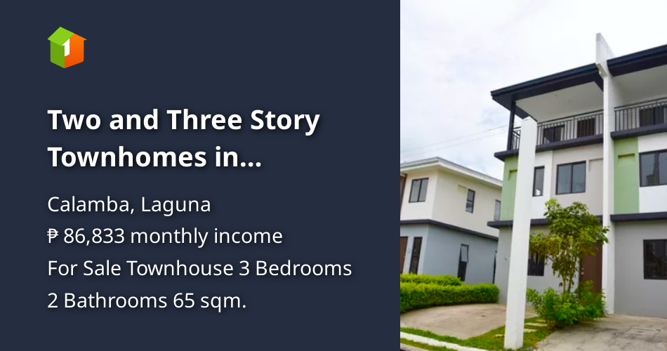 Two and Three Story Townhomes in Calamba's Nuvali Community [Houses and ...