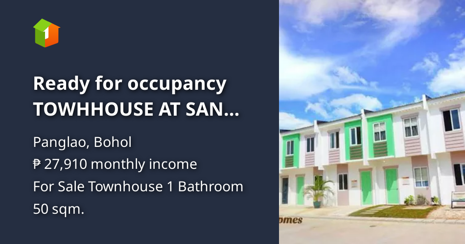 Ready for occupancy TOWHHOUSE AT SAN ISIDRO DAUIS PANGLAO bohol [Houses ...