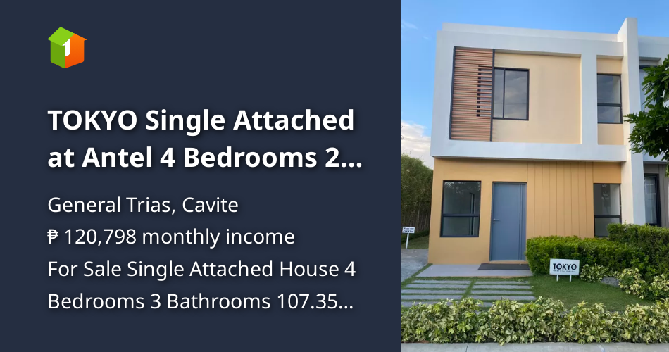 TOKYO Single Attached at Antel 4 Bedrooms 2 Toilet and bath Affordabl ...