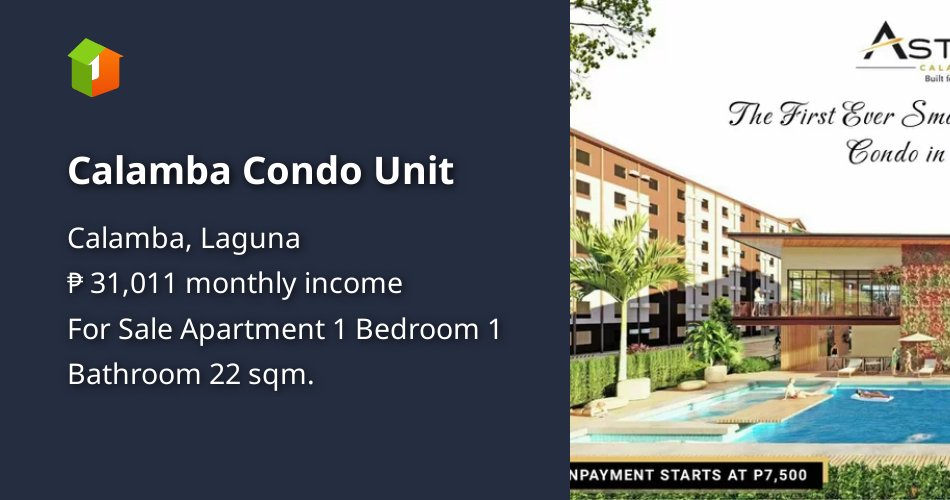 Calamba Condo Unit [Condos 🏙️] (December 2023) in Calamba, Laguna for sale