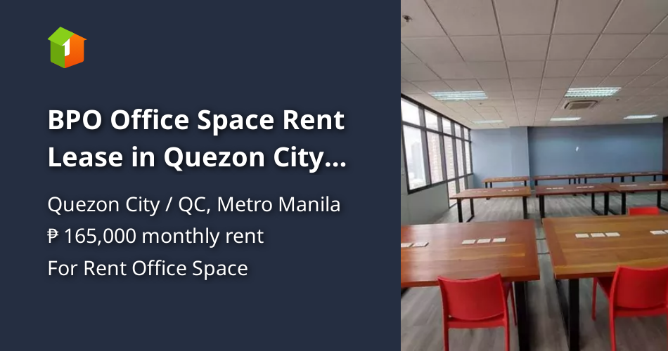 BPO Office Space Rent Lease in Quezon City Manila 220sqm [Commercial ...