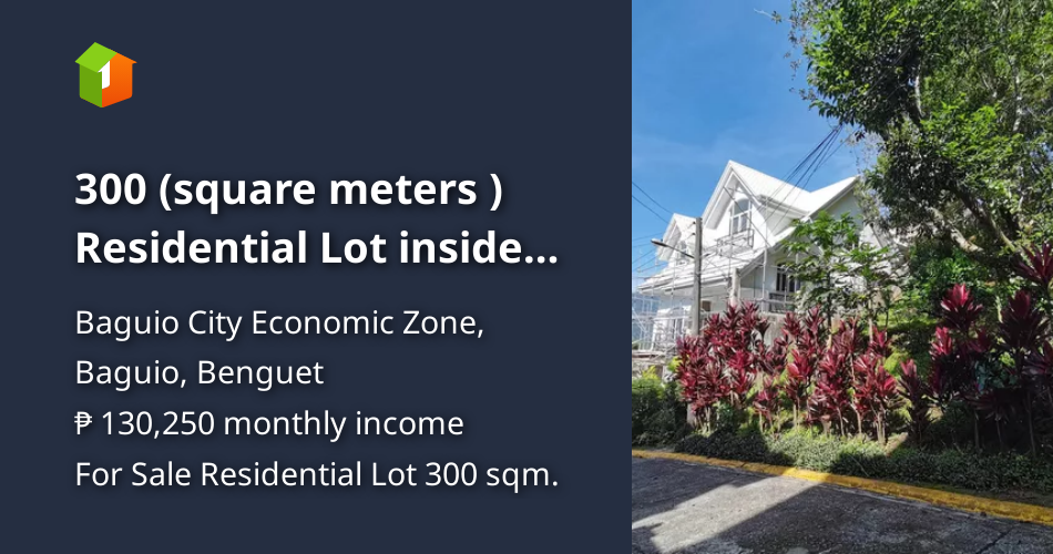 300 (square meters ) Residential Lot inside subdivision [Lots 🚜 ...