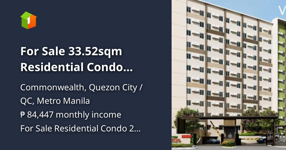 For Sale 33.52sqm Residential Condo Affordable Modern Living in Verde ...