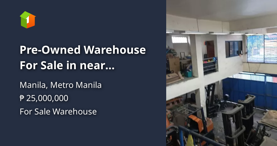 Pre-Owned Warehouse For Sale in near tayuman Manila [Commercial ...