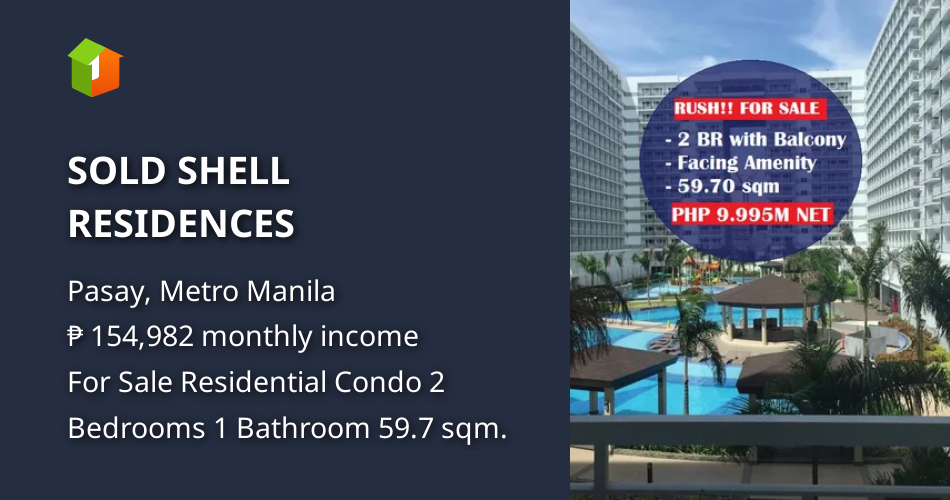 SOLD SHELL RESIDENCES [Condos 🏙️] (November 2025) in Pasay, Metro ...