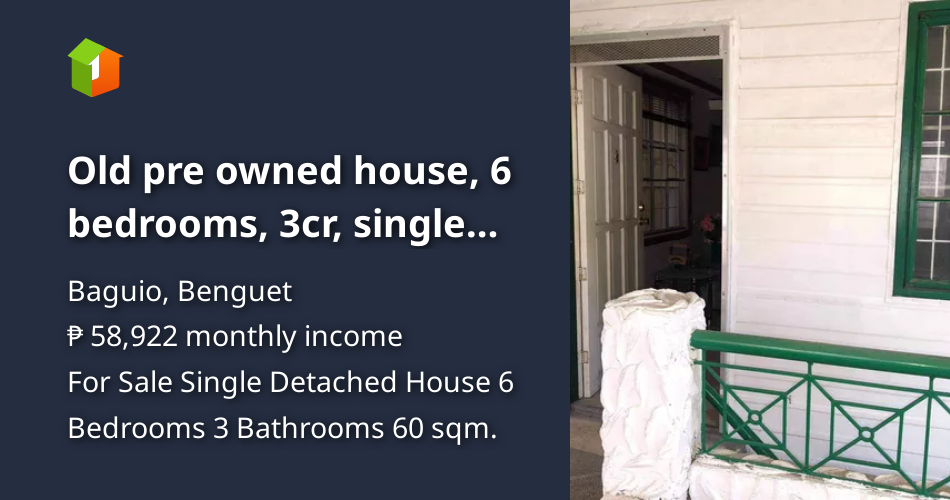 Old pre owned house, 6 bedrooms, 3cr, single detached [Houses and Lots ...