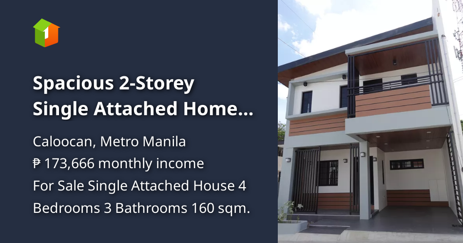 Spacious 2-Storey Single Attached Home on 100 sqm Lot in Caloocan ...