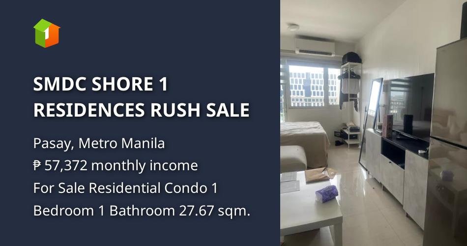 SMDC SHORE 1 RESIDENCES RUSH SALE [Condos 🏙️] (April 2026) in Pasay ...