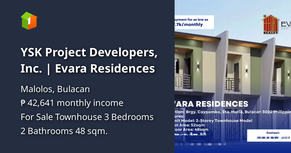 YSK Project Developers, Inc. | Evara Residences [Houses and Lots 🏘️ ...