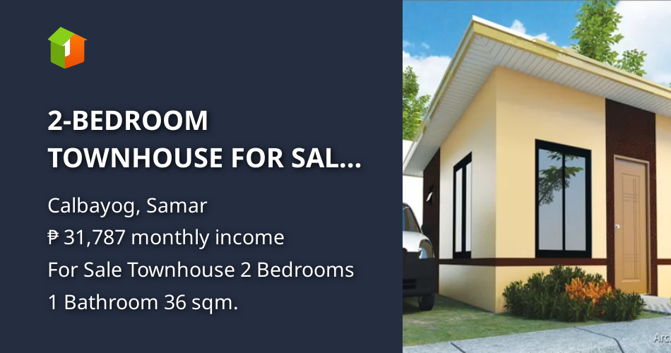 2-BEDROOM TOWNHOUSE FOR SALE IN CALBAYOG SAMAR [Houses and Lots 🏘️ ...