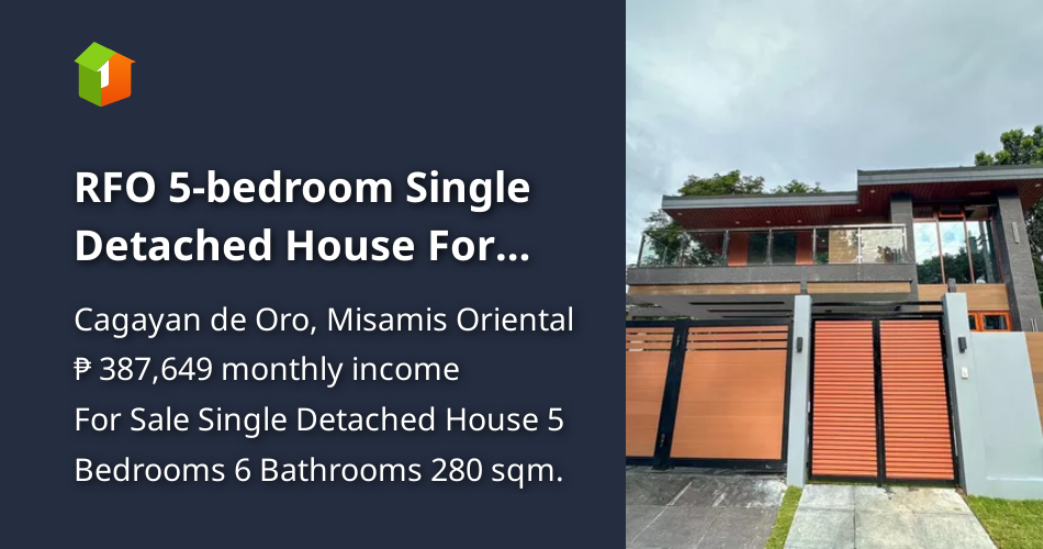 RFO 5-bedroom Single Detached House For Sale in Xavier Estates, CDO ...