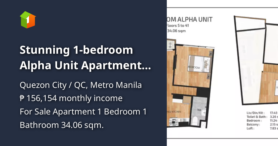 Stunning 1-bedroom Alpha Unit Apartment at My Enso Loft by PH1 World ...