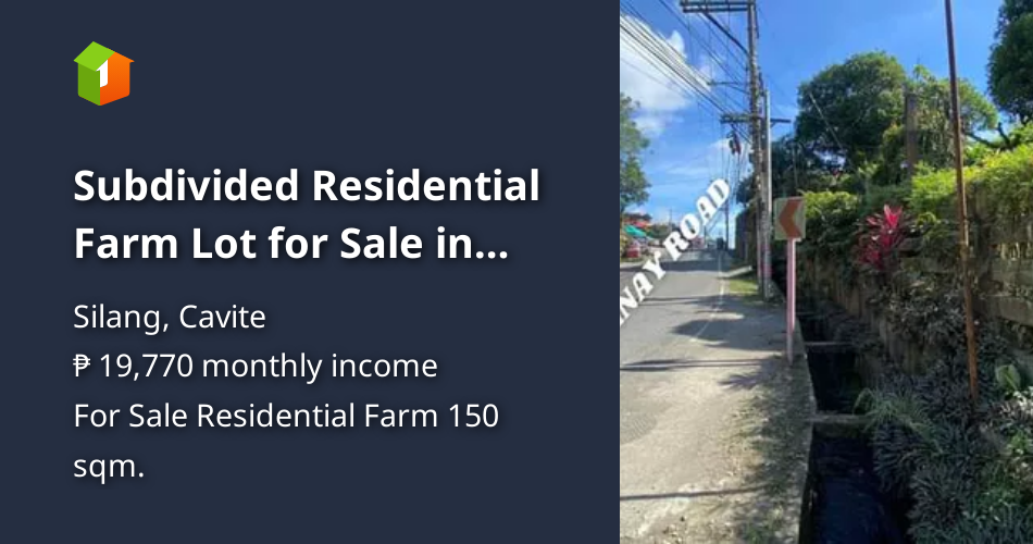 Subdivided Residential Farm Lot for Sale in Silang Cavite [Lots 🚜 ...
