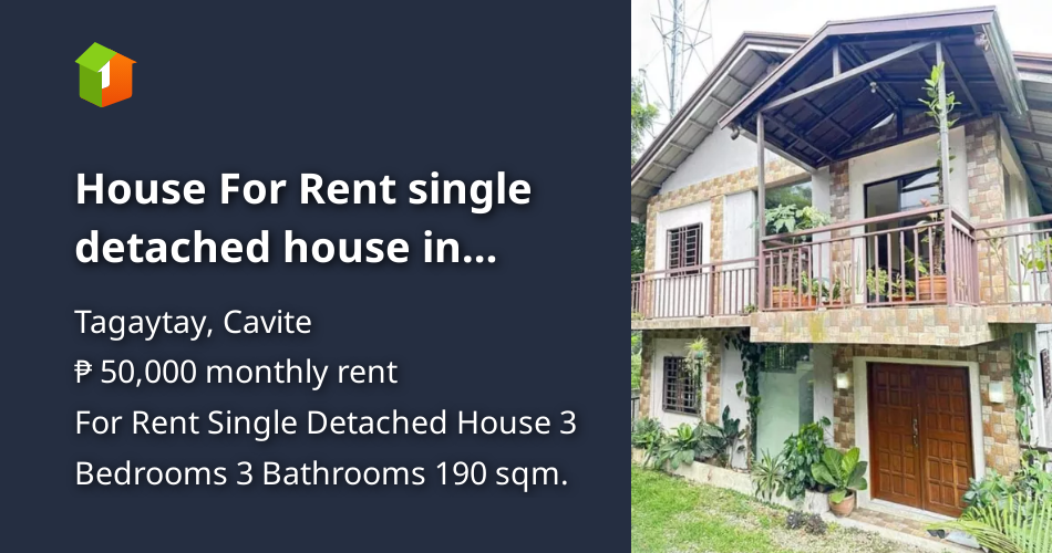 House For • single detached house in tagaytay [Houses and Lots 🏘️] (December 2024) in Tagaytay ...