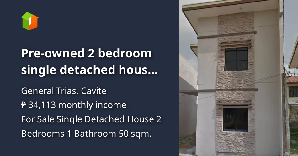 Pre-owned 2 bedroom single detached house and lot for sale in Lessandra ...
