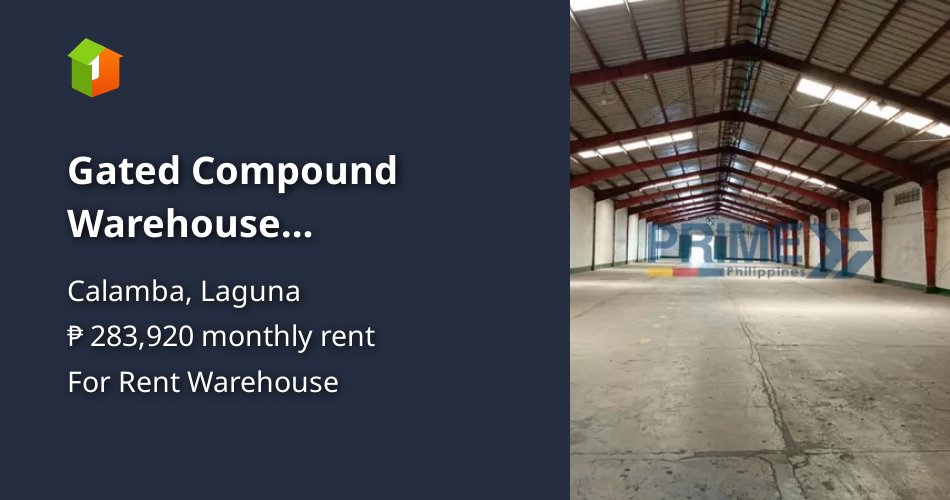 Gated Compound Warehouse (Commercial) For Rent in Calamba Laguna ...