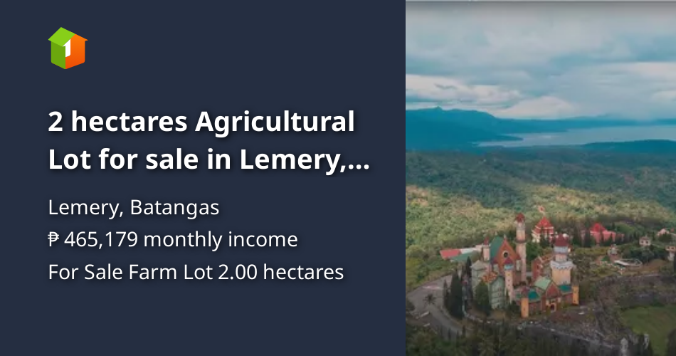 2 hectares Agricultural Lot for sale in Lemery, Batangas [Lots 🚜 ...