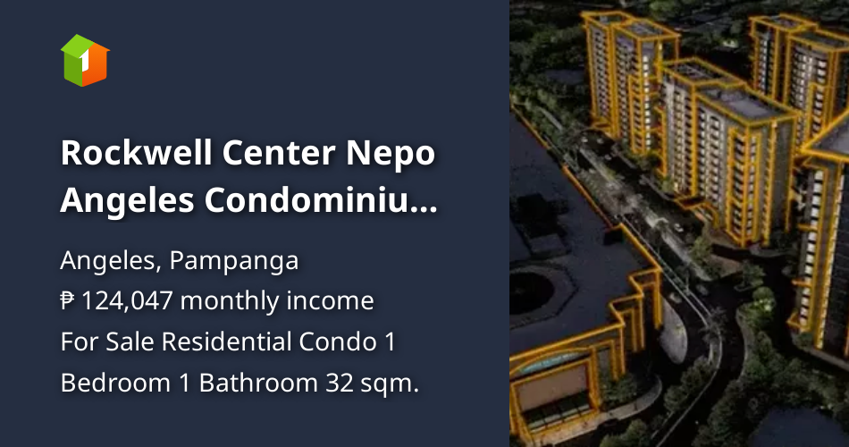 Rockwell Center Nepo Angeles Condominium in Pampanga [Condos 🏙️ ...