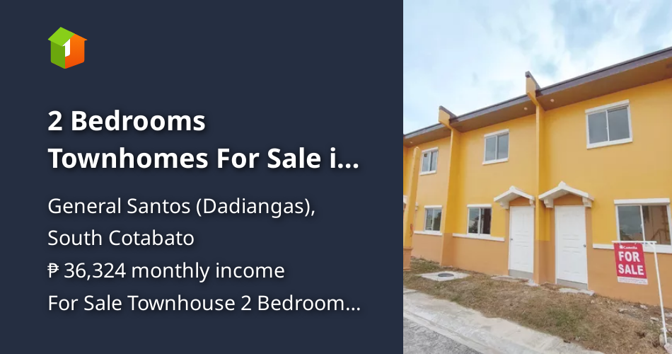 2 Bedrooms Townhomes For Sale in Lessandra Gensan [Houses and Lots 🏘️ ...