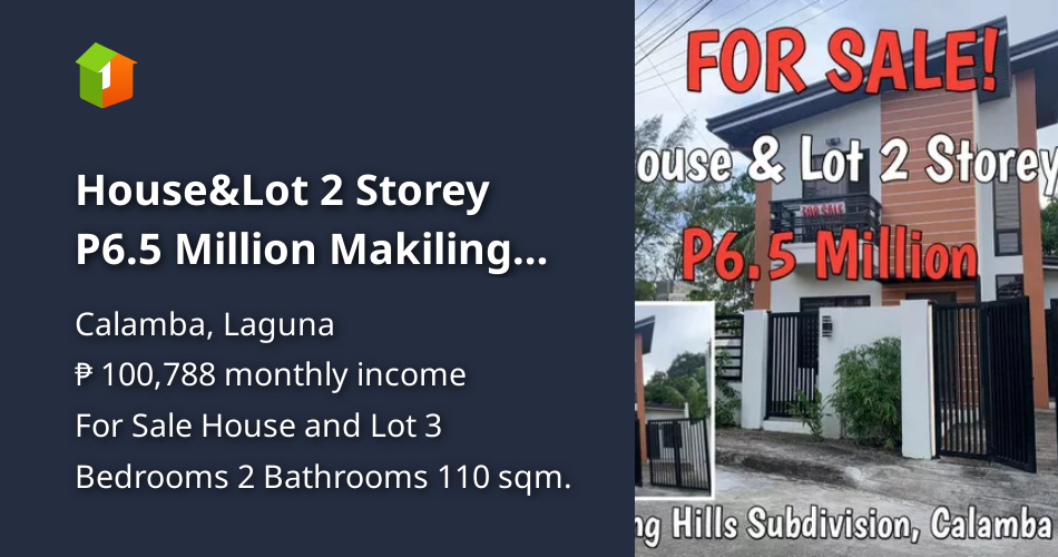 House&Lot 2 Storey P6.5 Million Makiling Hills Subd.,Calamba Laguna ...