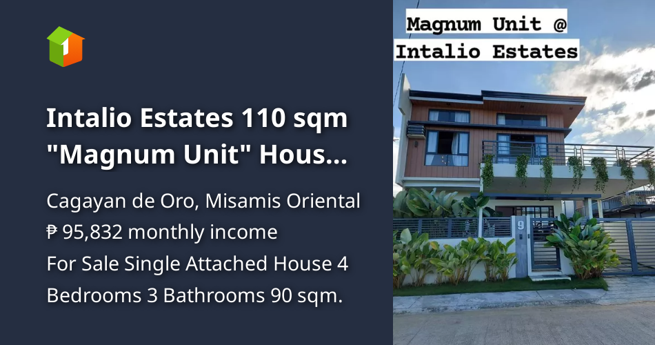 Intalio Estates 110 sqm "Magnum Unit" House for sale in Cagayan de Oro ...