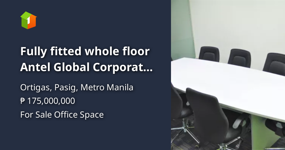 Fully fitted whole floor Antel Global Corporate center [Commercial ...