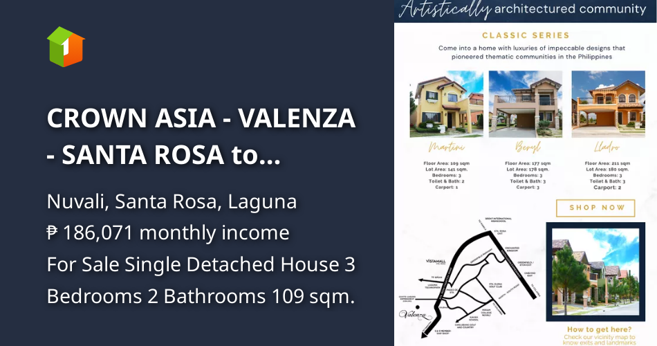 CROWN ASIA - VALENZA - SANTA ROSA to TAGAYTAY ROAD [Houses and Lots 🏘️ ...