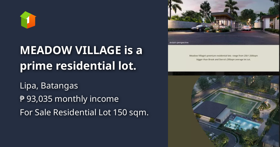 MEADOW VILLAGE is a prime residential lot. [Lots 🚜] (March 2024) in ...