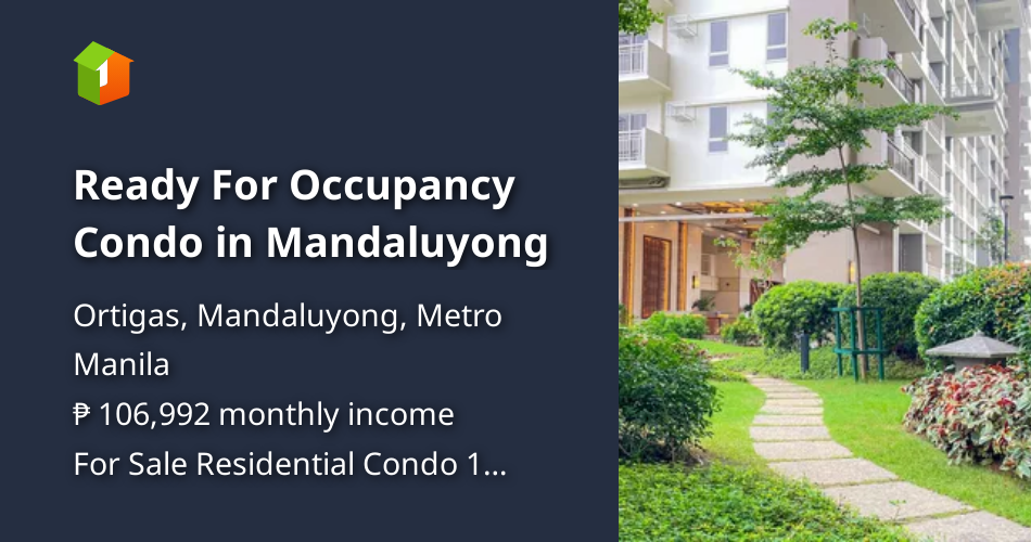 Ready For Occupancy Condo in Mandaluyong [Condos 🏙️] (May 2025) in ...