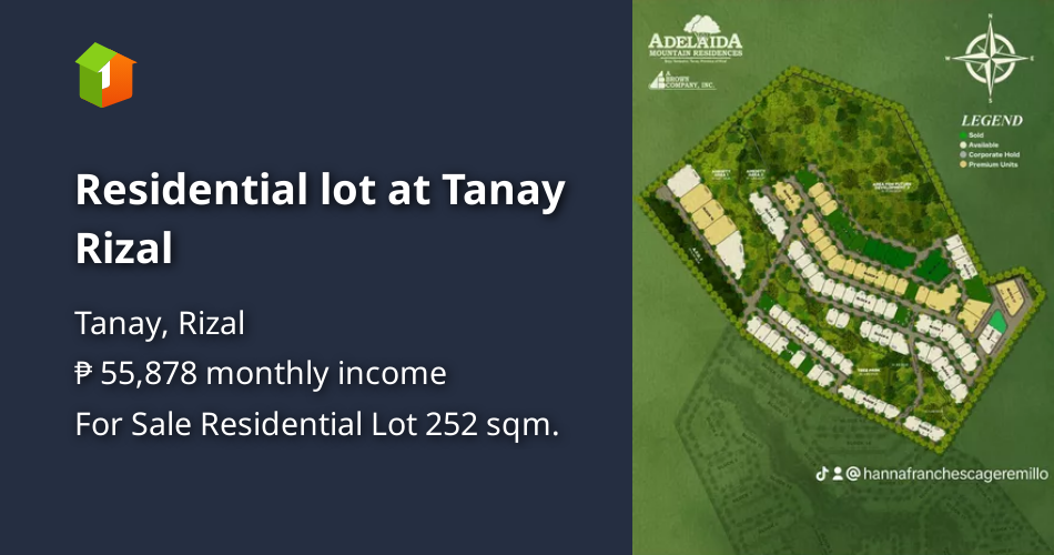 Residential lot at Tanay Rizal [Lots 🚜] (April 2025) in Tanay, Rizal ...