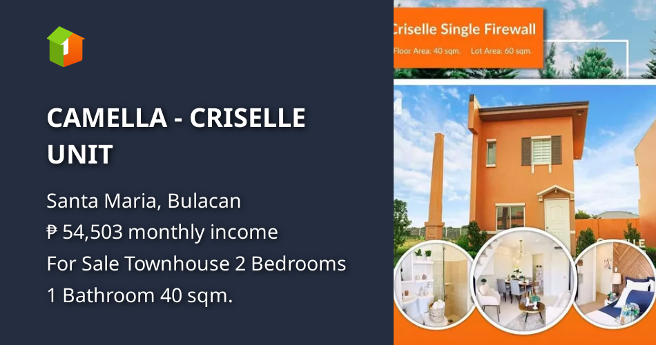 CAMELLA - CRISELLE UNIT [Houses and Lots 🏘️] (July 2023) in Santa Maria, Bulacan for sale ...