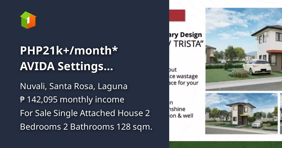 PHP21k+/month* AVIDA Settings Southdale Nuvali House and Lot [Houses ...
