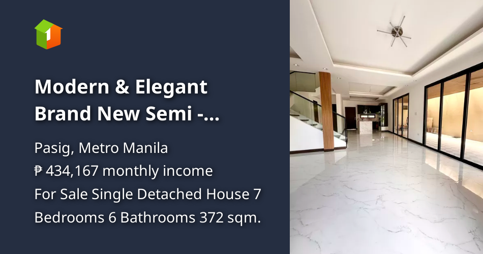 Modern & Elegant Brand New Semi -funished House and Lot in Greenwoods ...