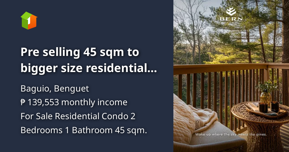 Pre selling 45 sqm to bigger size residential condominium [Condos 🏙️ ...