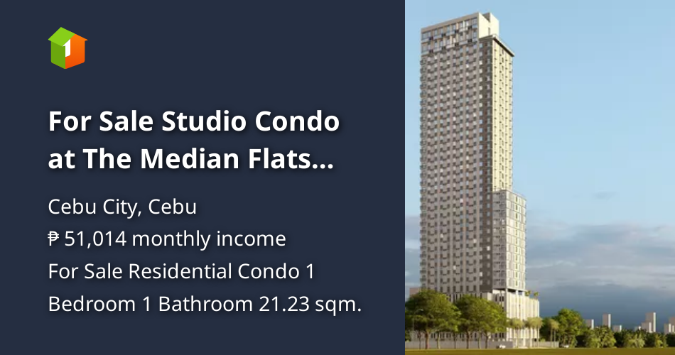 For Sale Studio Condo at The Median Flats Apas Lahug, Cebu City [Condos ...